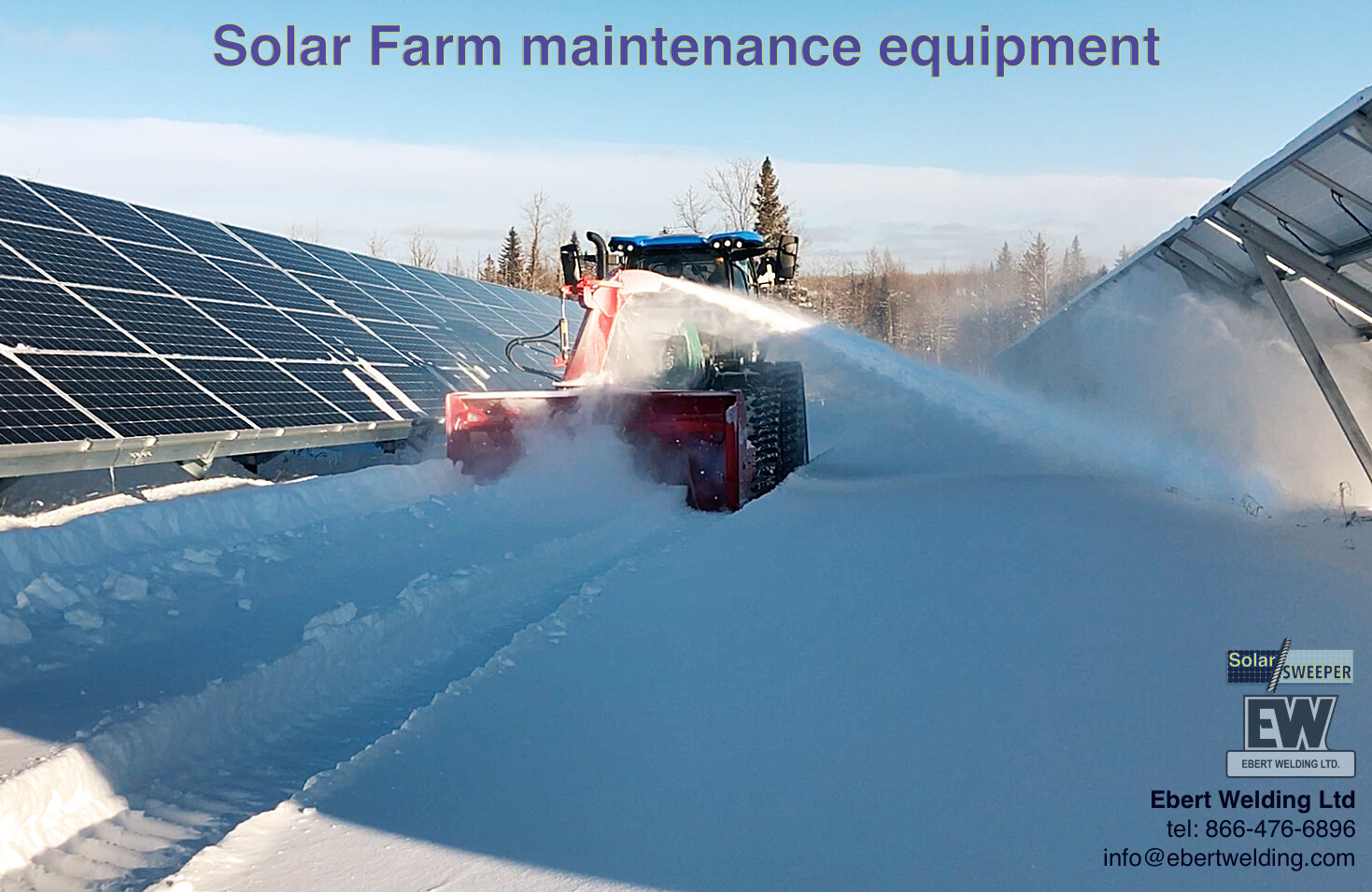 Solar Sweeper EBERT WELDING LTD NEW LISKEARD ON WELDING FARM EQUIP Solar Sweeper EBERT WELDING LTD NEW LISKEARD ON WELDING FARM EQUIP